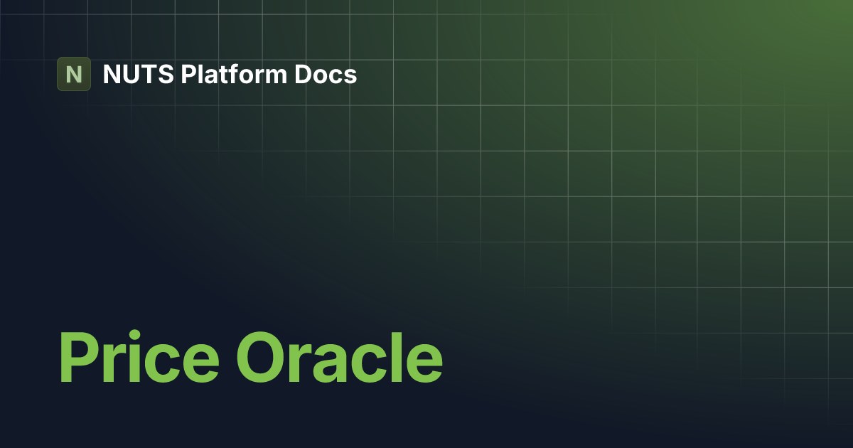 Price Oracle | NUTS Platform Docs